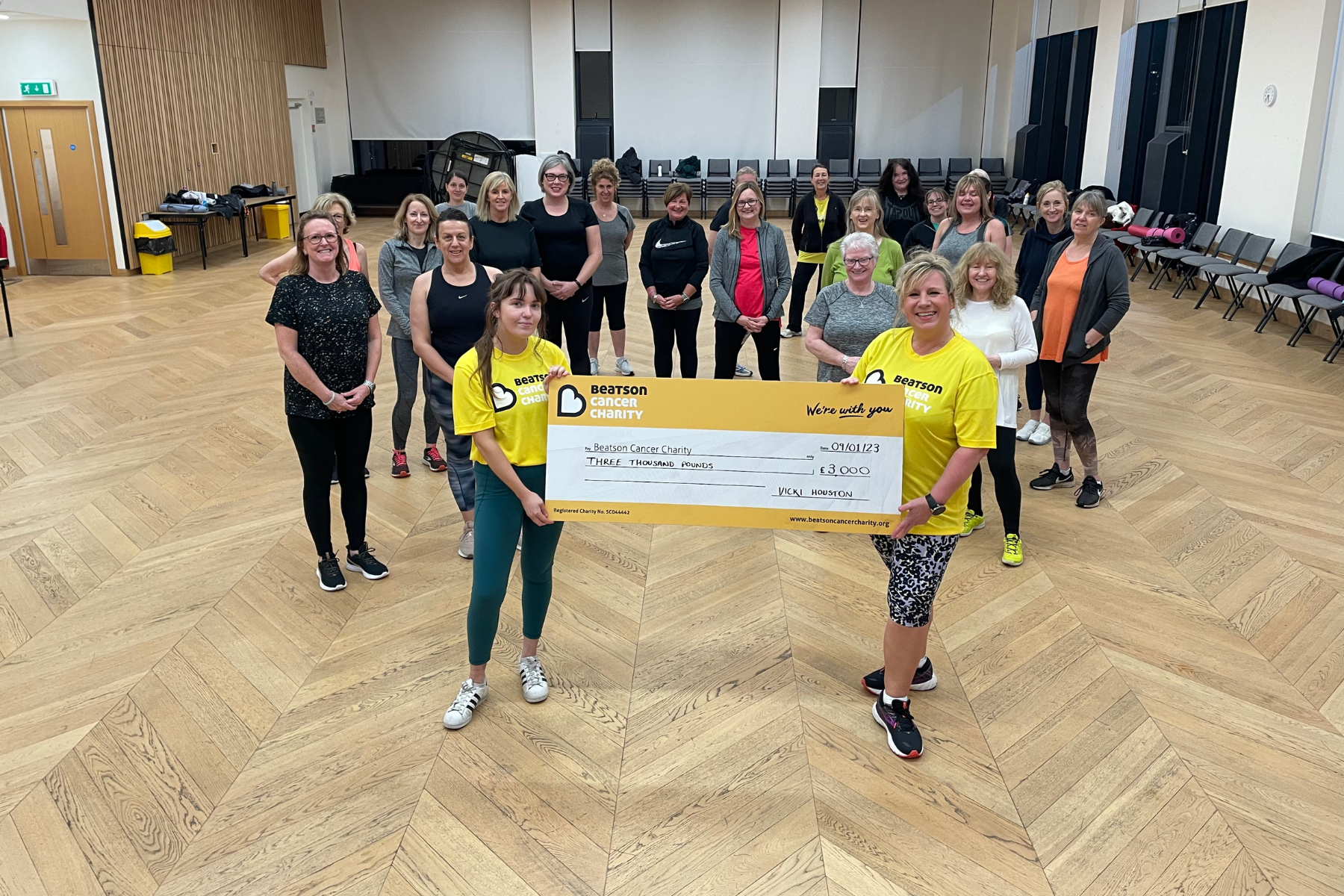 Bearsden woman raises £3,000 by hosting fitness classes for charity ...